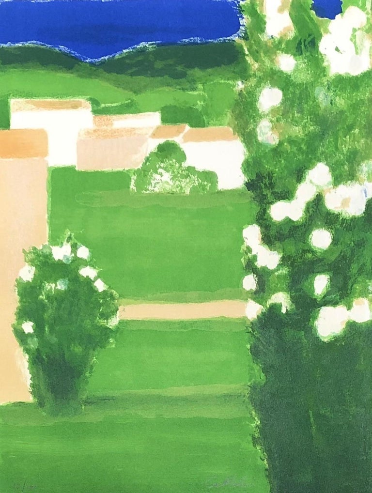 Bernard Cathelin - Provençal Landscape - Original lithograph handsigned ...