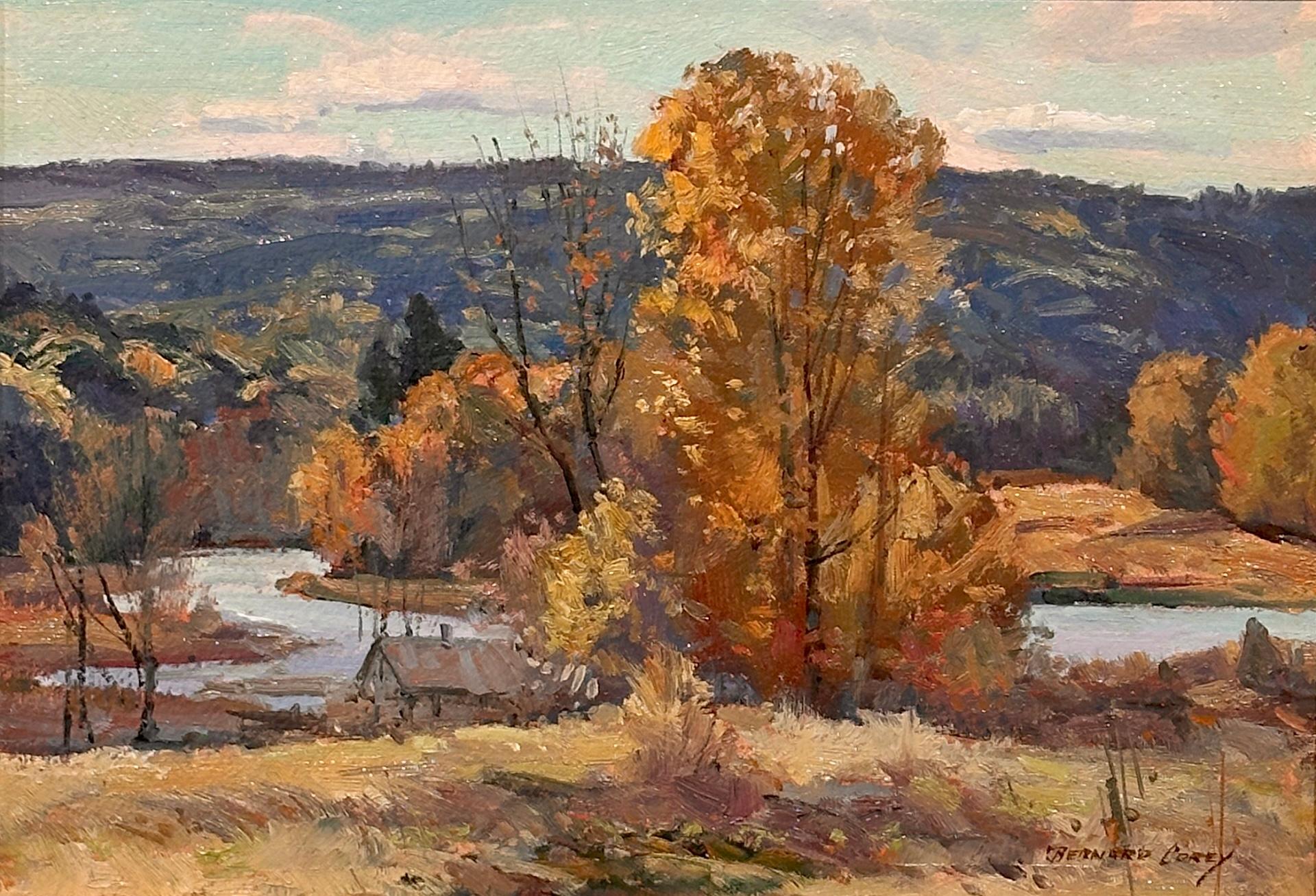 Bernard Corey - American Impressionist Bernard Corey Fall Landscape ...