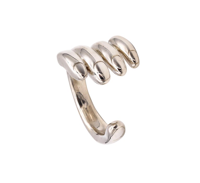 Bernard Delettrez 2012 Roma Massive Hand Shaped Cuff Bracelet In