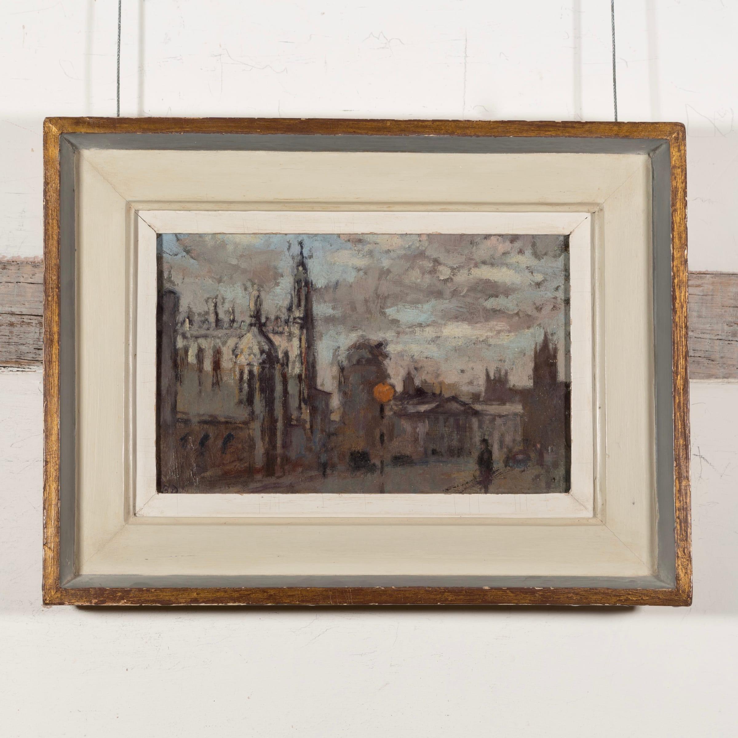 Bernard Dunstan - Cambridge, Oil on Board Painting by Bernard Dunstan ...
