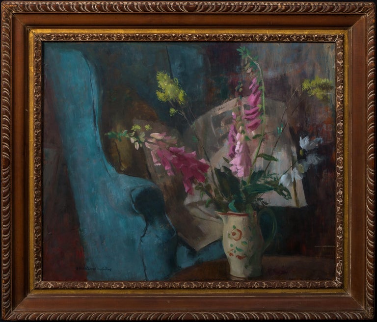Bernard Fleetwood Walker - Interior Still Life With Flowers For Sale at ...