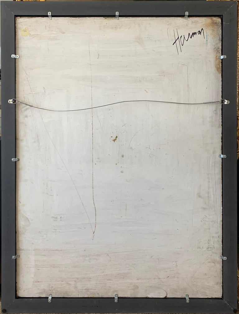 Bernard Harmon - Seated Figure, Male Expressionist Portrait by Black ...