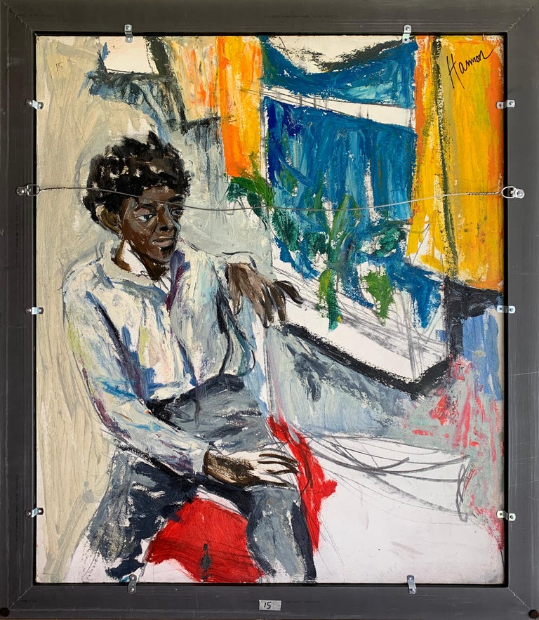 Bernard Harmon - Upright Bass, Expressionist Portrait of Musician by ...