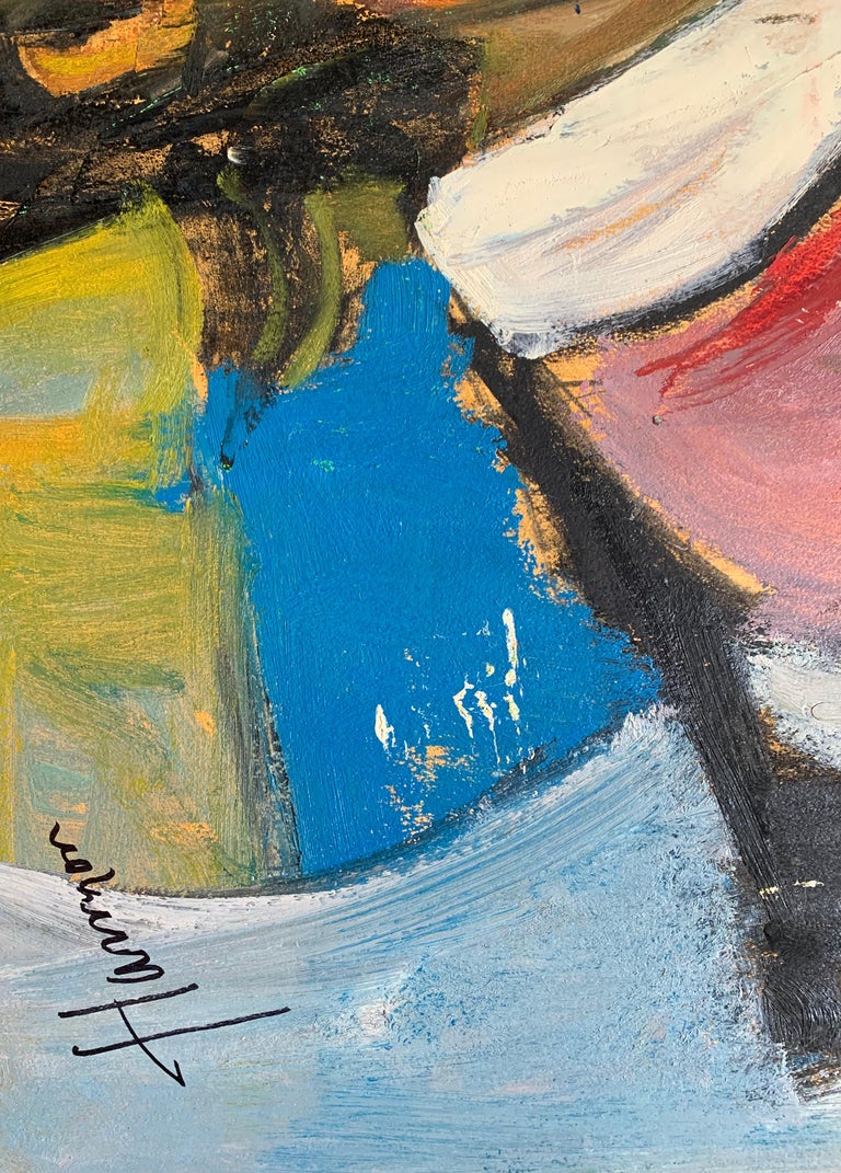 Bernard Harmon - Woman with Earrings, Color Portrait of a Woman, Black ...