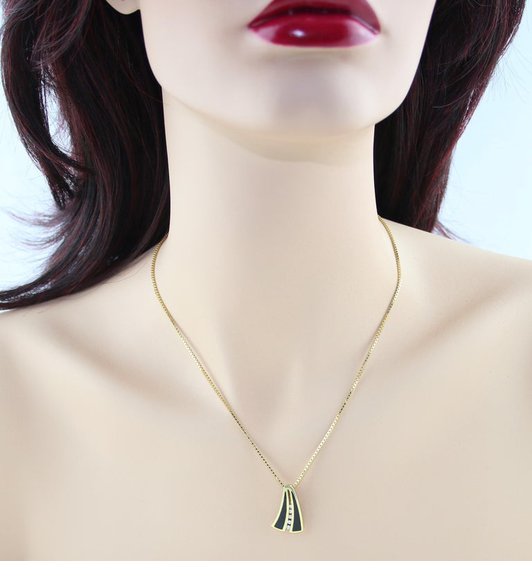Bernard K Passman Black Coral And Diamonds Gold Pendant Necklace At 1stdibs Bernard Passman