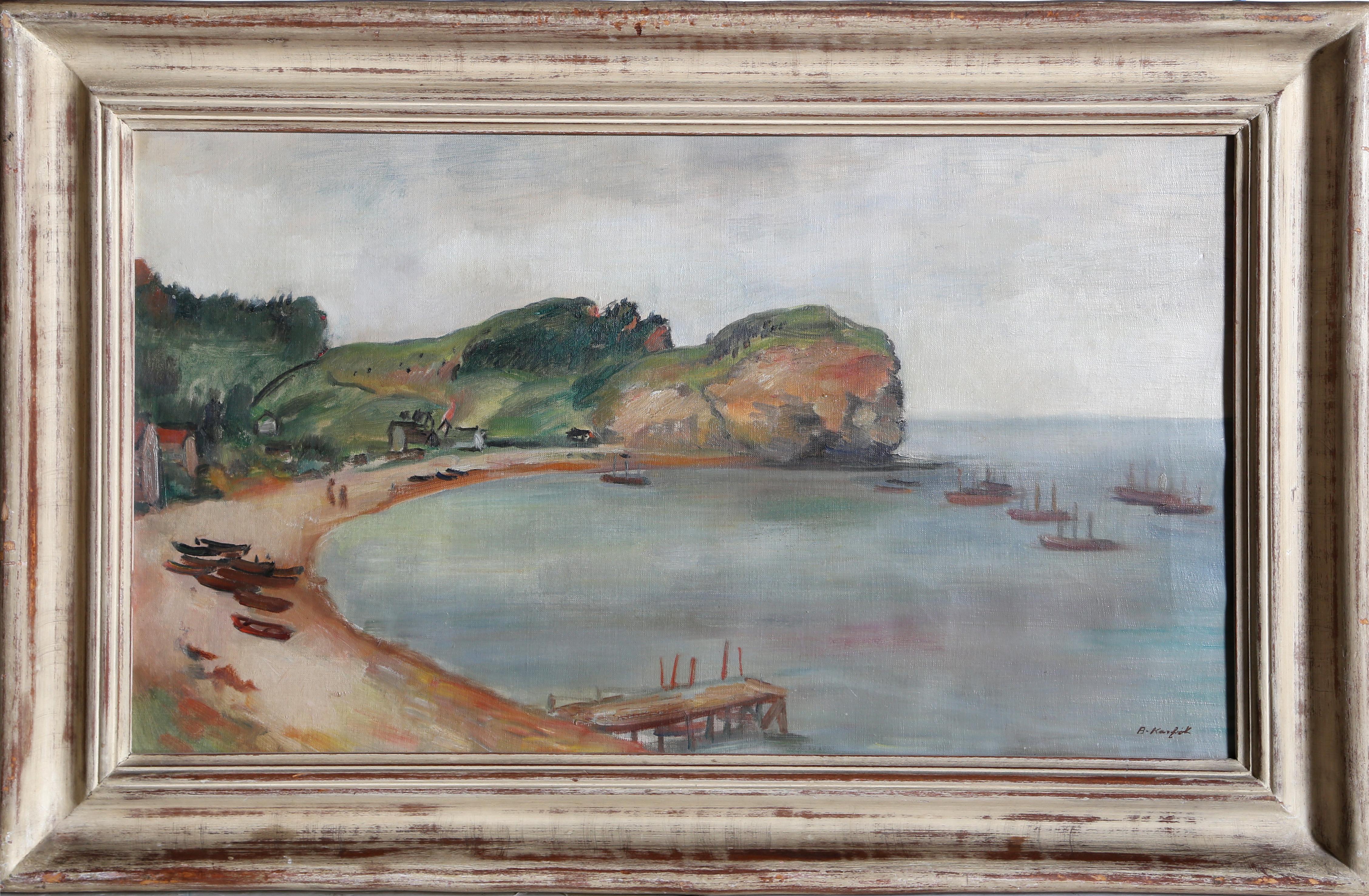 Edward Heaton - Landscape with Cottage, Oil Painting by Edward Heaton ...