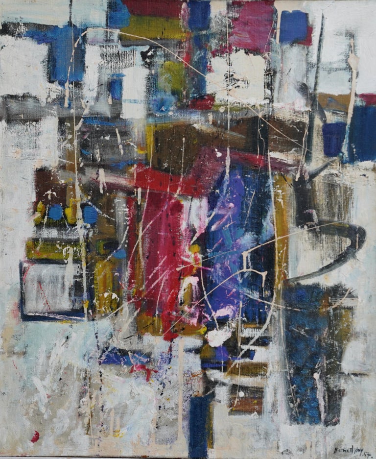 Bernard Kay - Cosmos - British Fifties Abstract Expressionist art oil ...