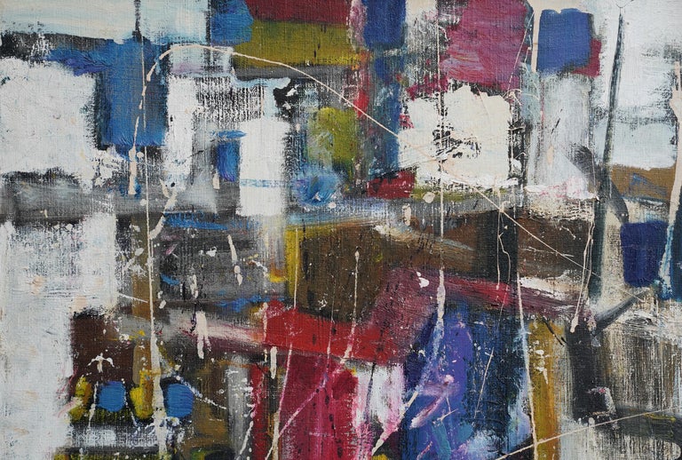 Bernard Kay - Cosmos - British Fifties Abstract Expressionist art oil ...