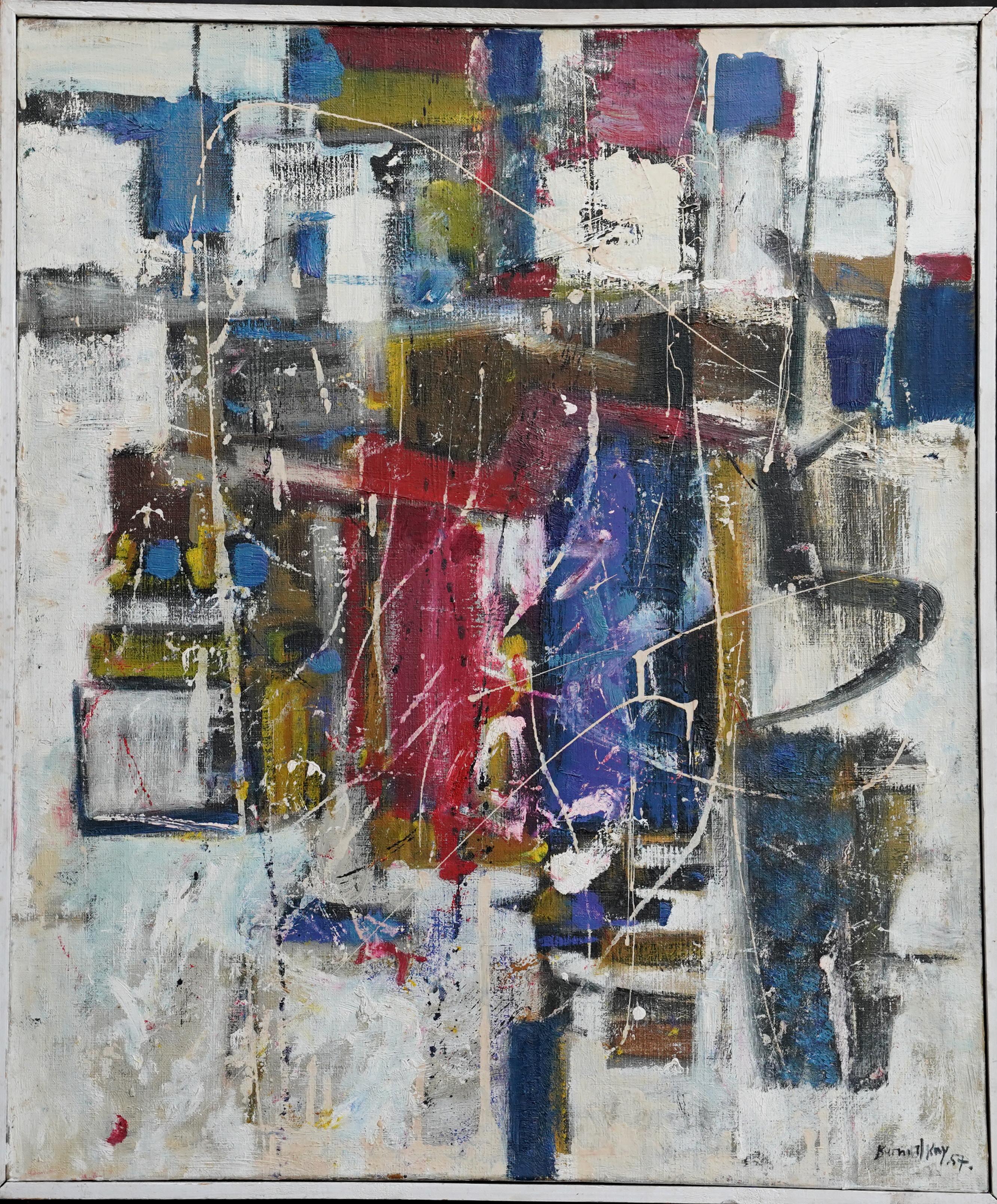 Bernard Kay - Interior Blue and Yellow For Sale at 1stDibs