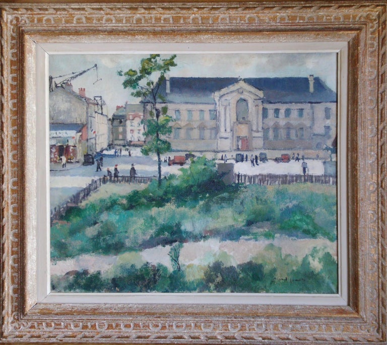 Bernard Lamotte - Cityscape, Lowry like urban landscape, exhibited ...