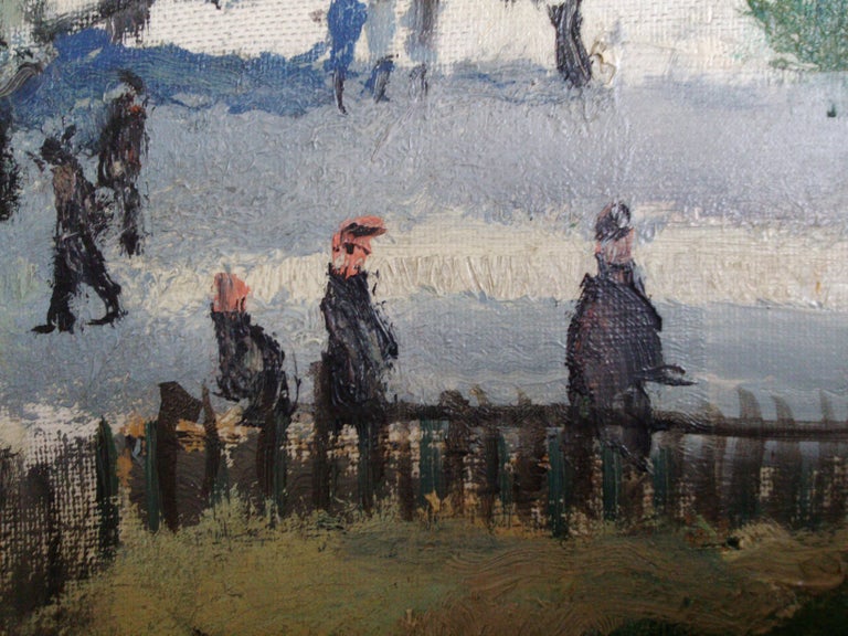 Bernard Lamotte - Cityscape, Lowry like urban landscape, exhibited ...