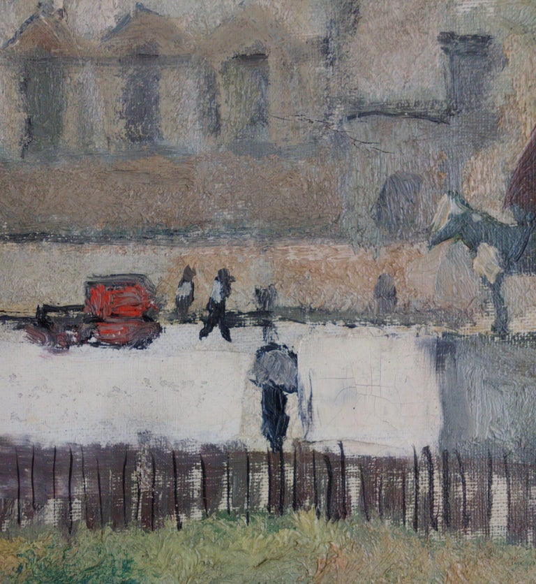 Bernard Lamotte - Cityscape, Lowry like urban landscape, exhibited ...