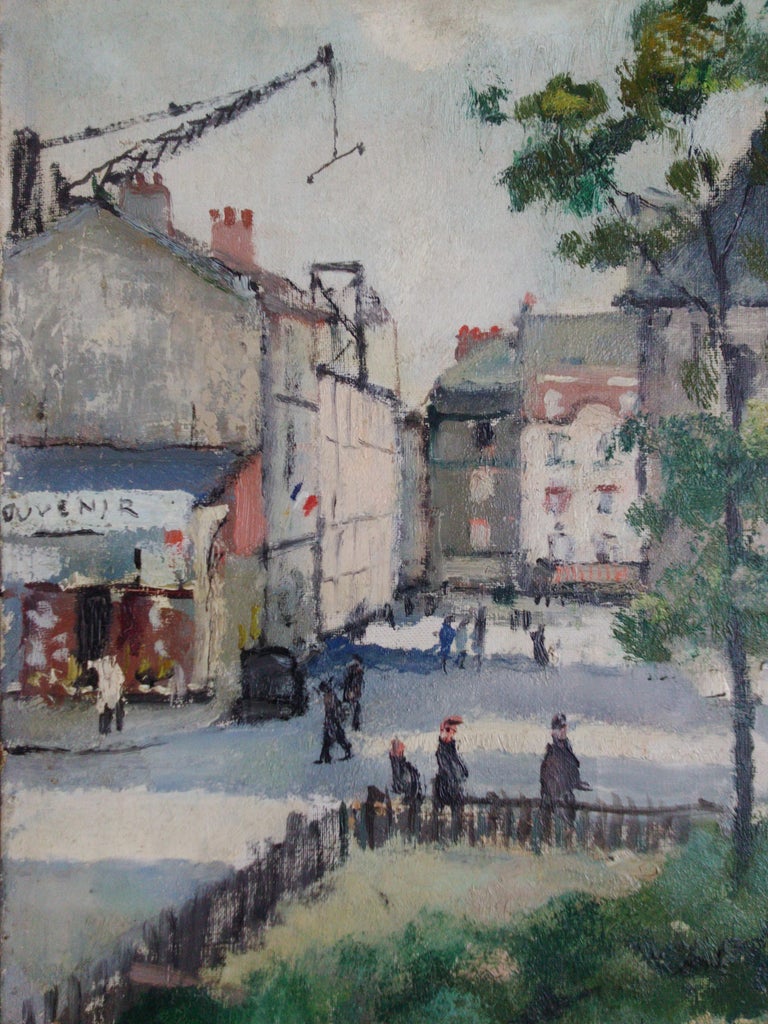 Bernard Lamotte - Cityscape, Lowry like urban landscape, exhibited ...