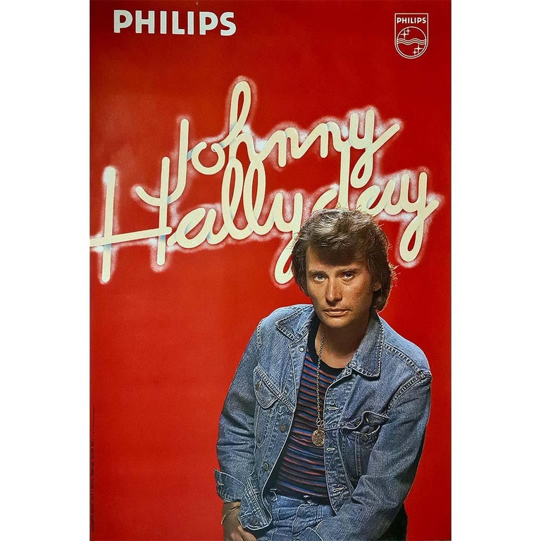 Bernard Leloup - Circa 1970 Original music poster Johny Hallyday ...