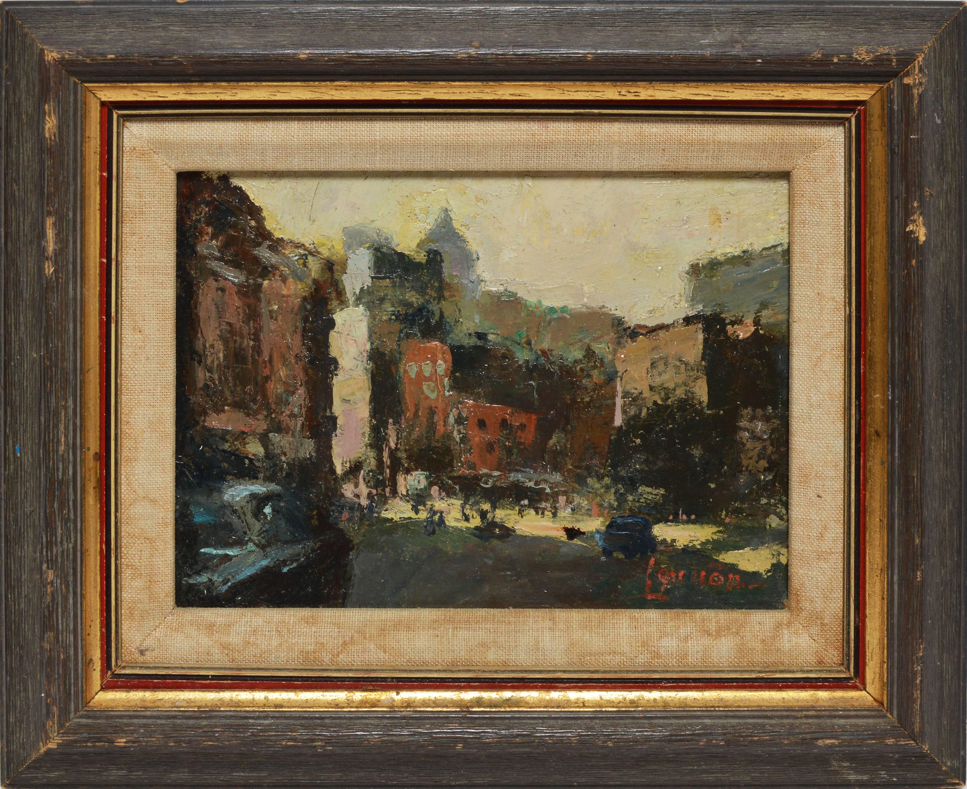 Bernard Lennon - Ashcan View of New York City by Bernard Lennon at 1stDibs