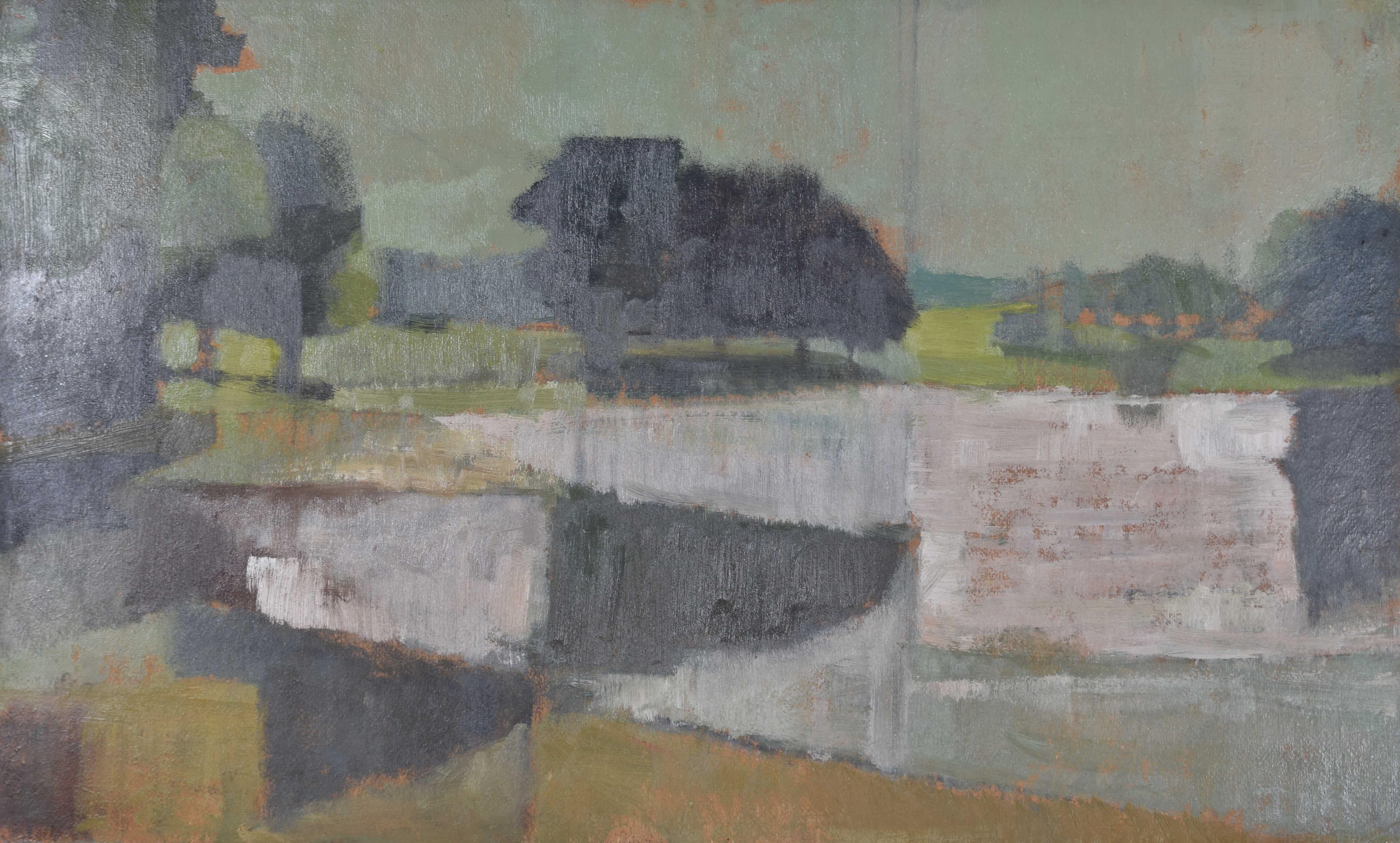 Bernard Myers - South London Park mid-20th century oil painting by ...