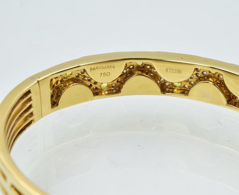 Bernard Passman Diamond and Yellow Sapphire Bracelet with Black Coral ...