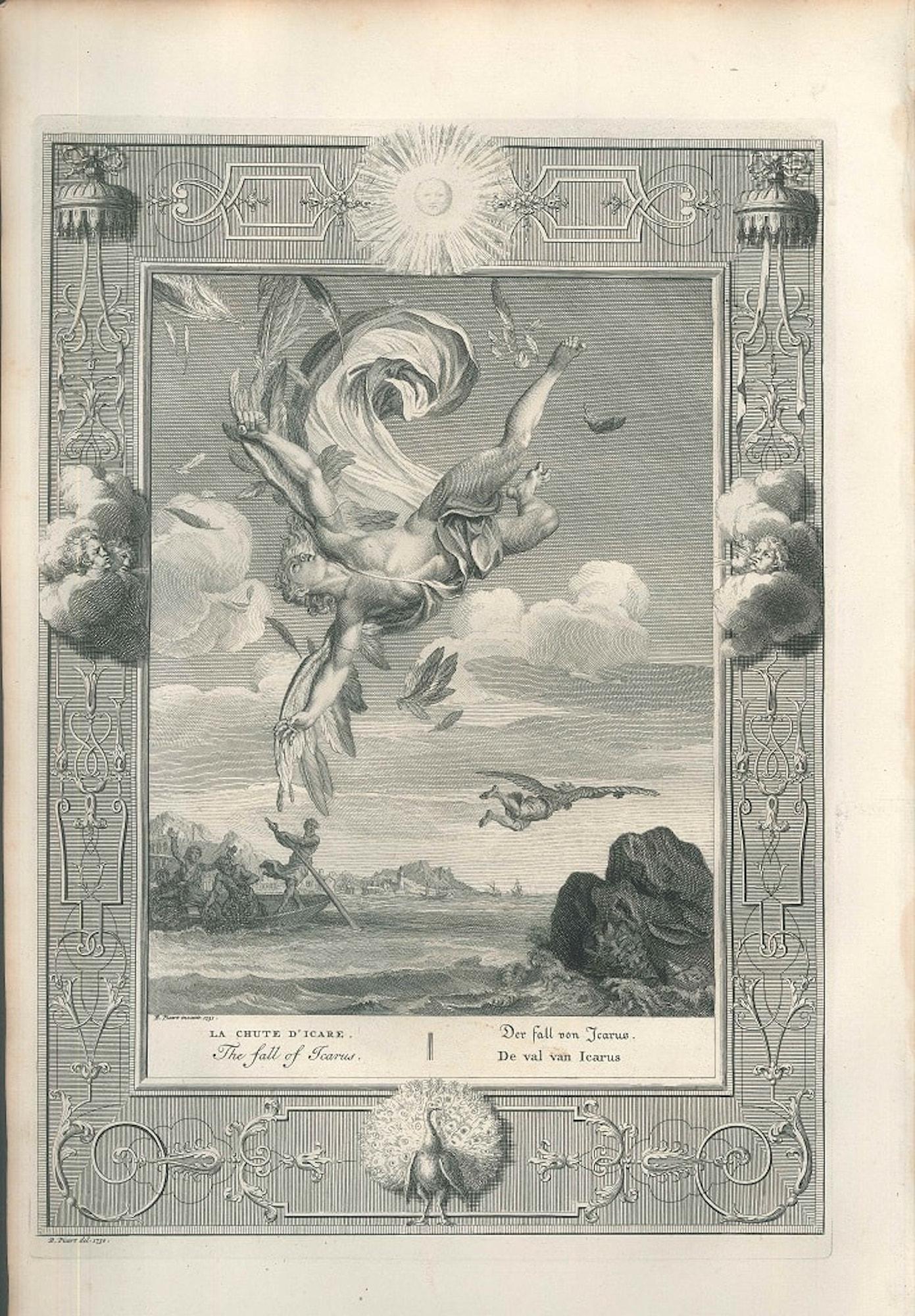 Bernard Picart - La Chute d'Icare - Original Etching by by B. Picart ...