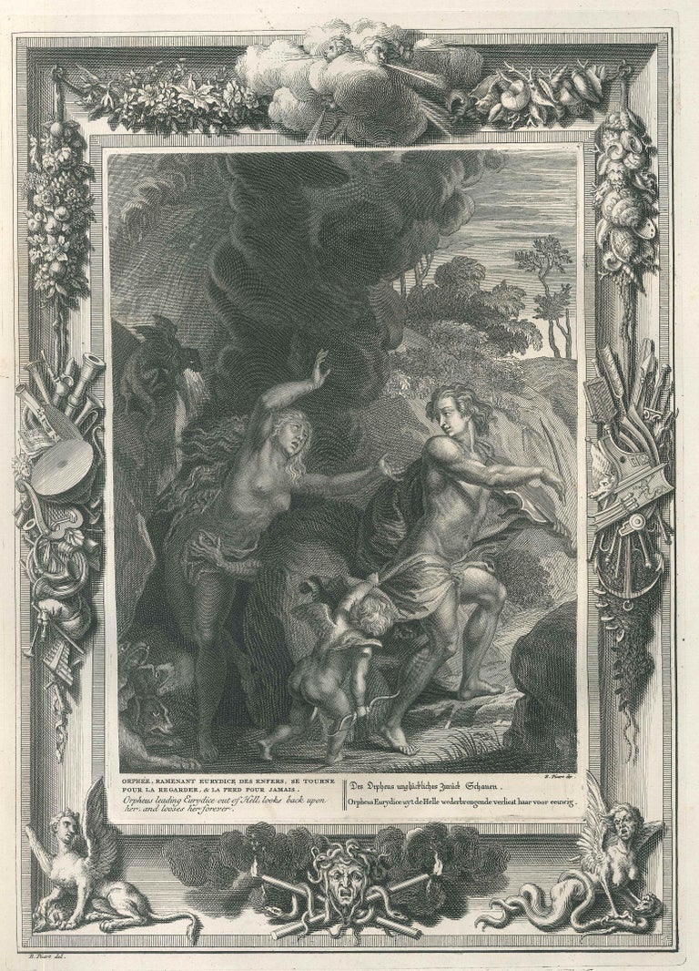 Bernard Picart - Gravure Orphe et Eurydice - Gravure de B. Picart ...