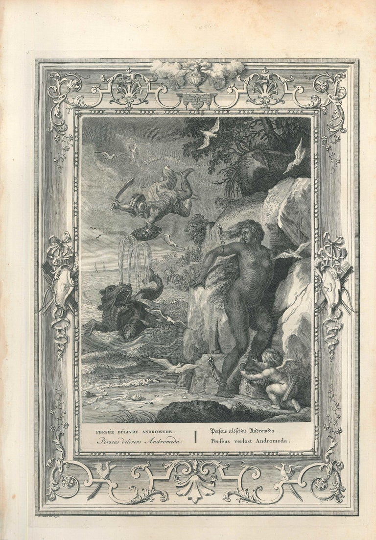 Bernard Picart - Persée délivre Andromede - Original Etching by by B ...