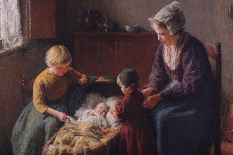 Bernard Pothast - A Mother and her Children For Sale at 1stDibs