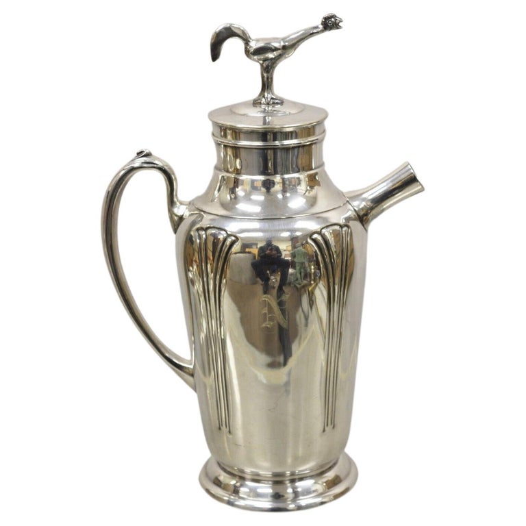 Bernard Rice and Sons Apollo Figural Rooster Silver Plated Cocktail ...