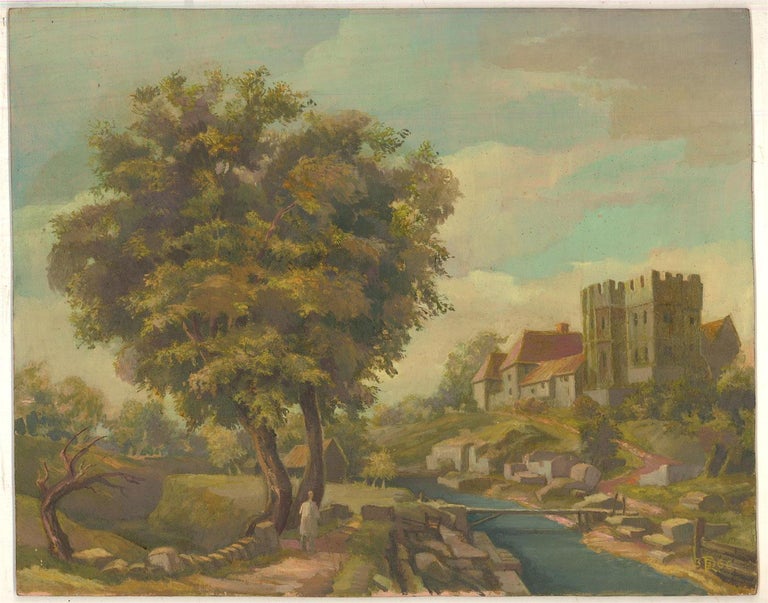 Bernard Robinson - Bernard Robinson (1912-1970) - 1966 Oil, Riverside ...