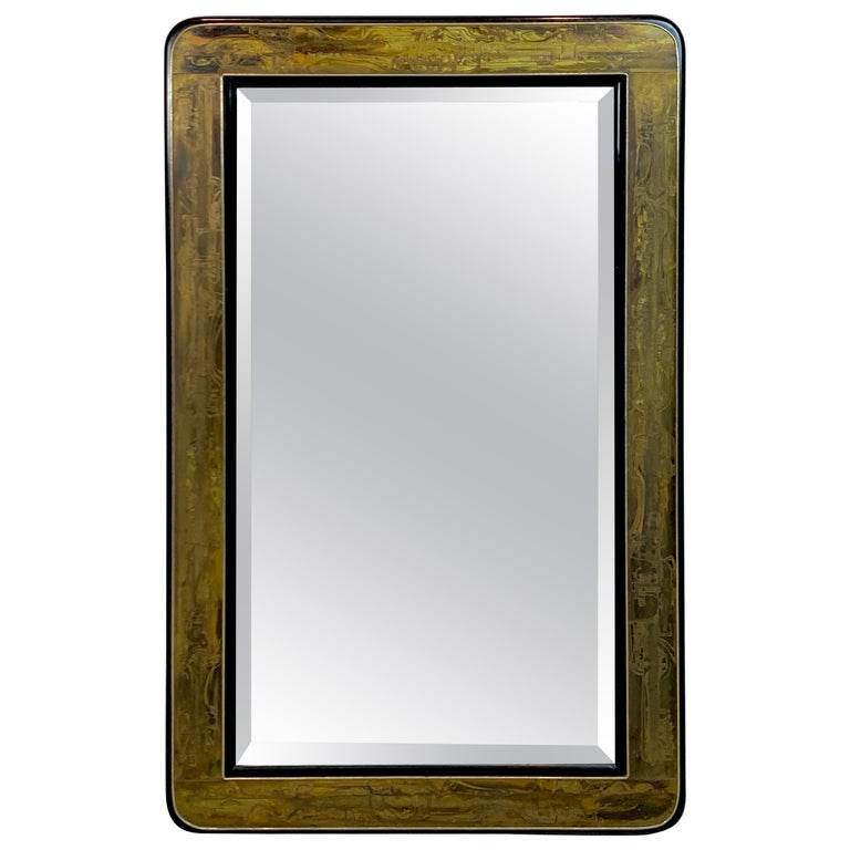 Bernard Rohne for Mastercraft Acid Washed Bronze and Black Lacquered ...