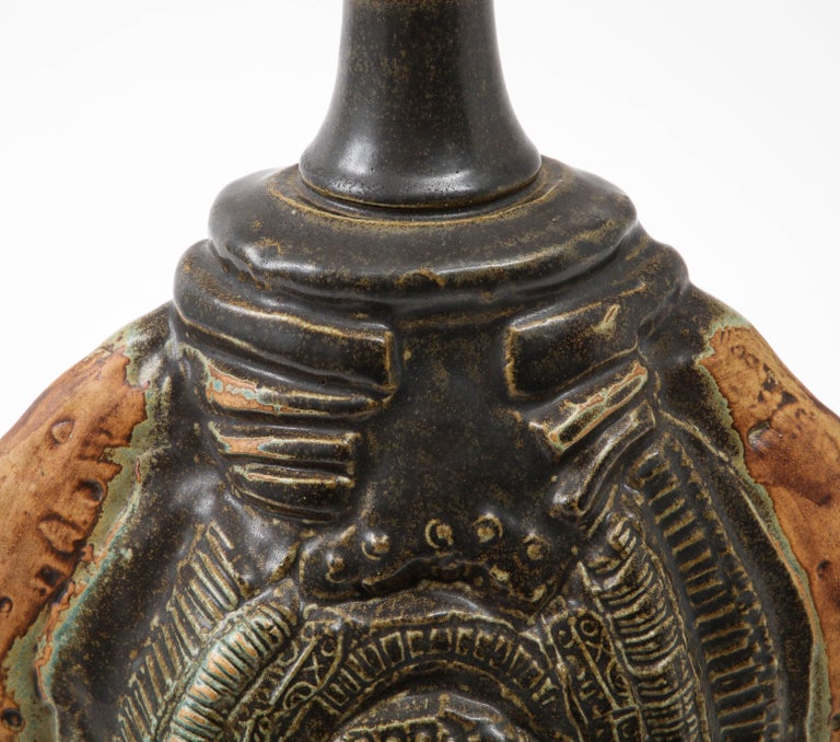 Bernard Rooke Pottery Lamp, UK, 1970s For Sale at 1stDibs