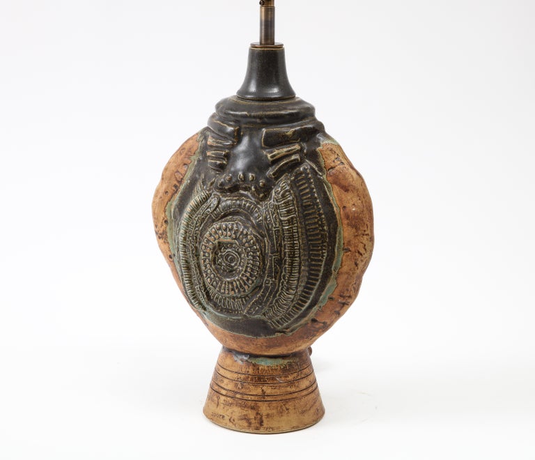 Bernard Rooke Pottery Lamp, UK, 1970s For Sale at 1stDibs