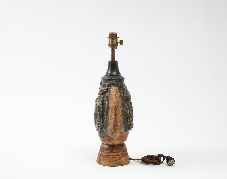 Bernard Rooke Pottery Lamp, UK, 1970s For Sale at 1stDibs