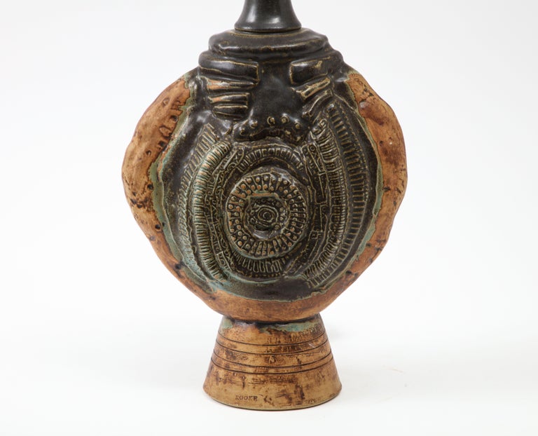 Bernard Rooke Pottery Lamp, UK, 1970s For Sale at 1stDibs