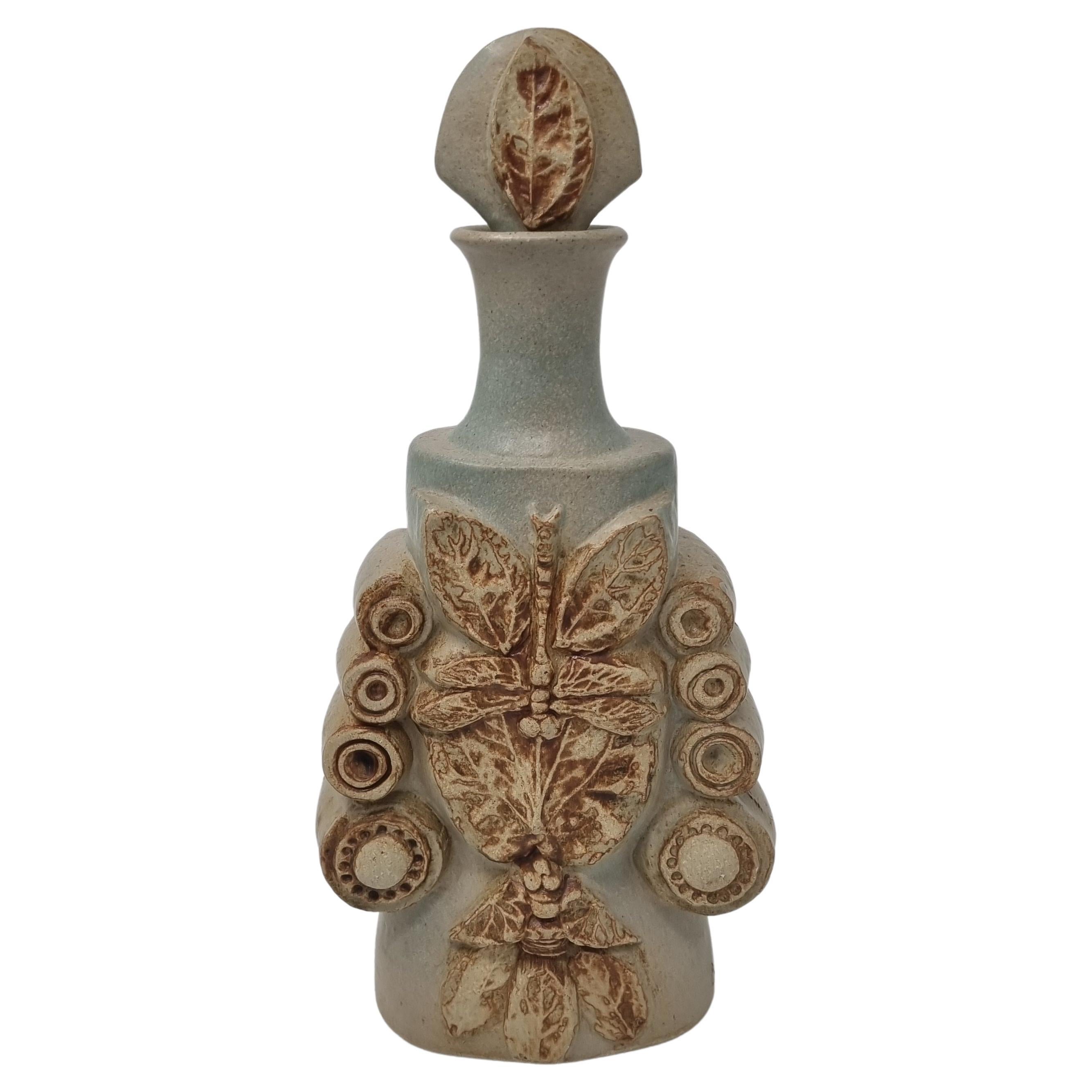 Bernard Rooke Studio Pottery / Vase Circa 1960s For Sale at 1stDibs