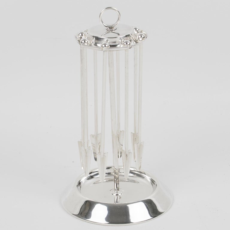 Bernasconi Italy Art Deco Sterling Silver Barware Cocktail Champagne ...