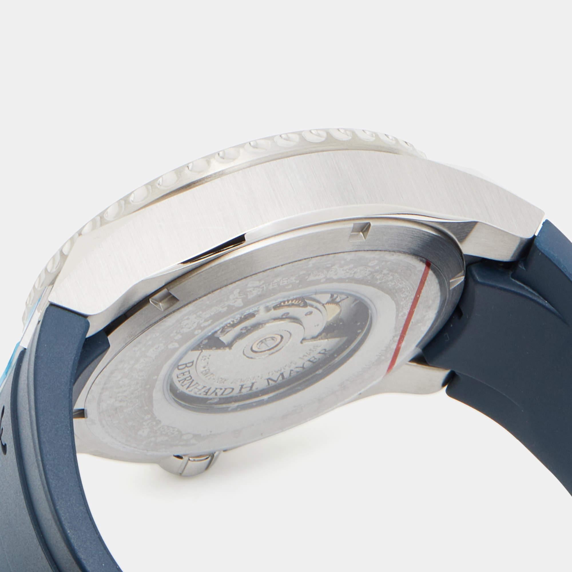 Bernhard H. Mayer Blue Ceramic Steel Rubber Limited Edition Men ...