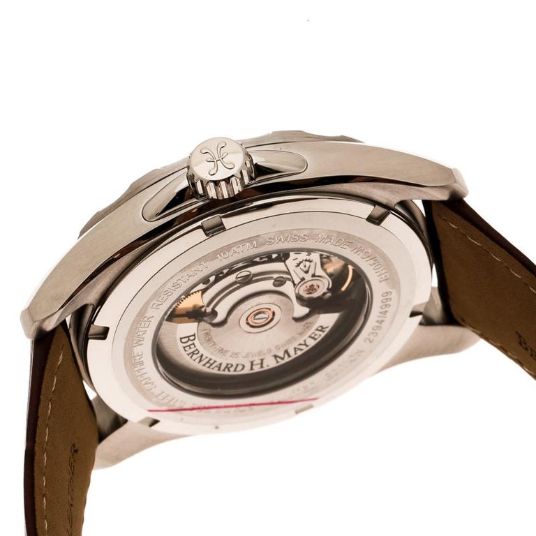 Bernhard H. Mayer Blue Stainless Steel Ballad BH06/CW Men's Wristwatch ...