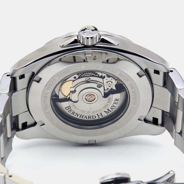 Bernhard H. Mayer Blue Stainless Steel Ballad BHO5/CWR Men's Wristwatch ...