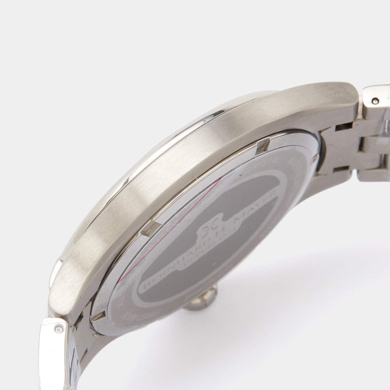 Bernhard H. Mayer Blue Stainless Steel Le Classique BH40P/CW Wristwatch ...