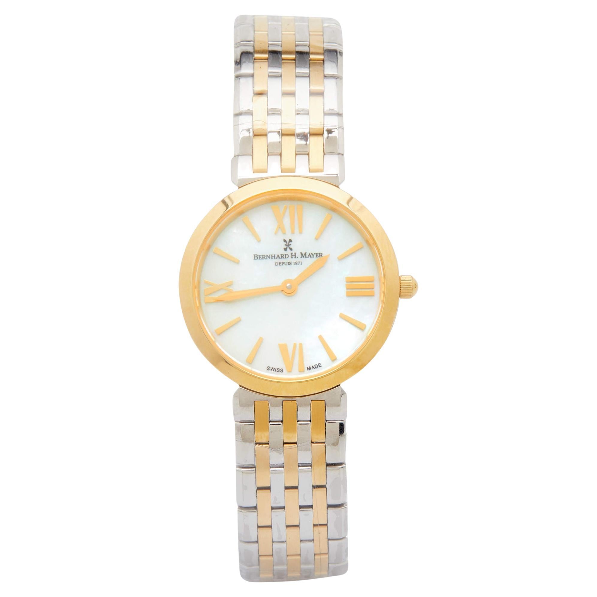 Bernhard H. Mayer Blue Stainless Steel Ballad BH06/CW Men's Wristwatch ...