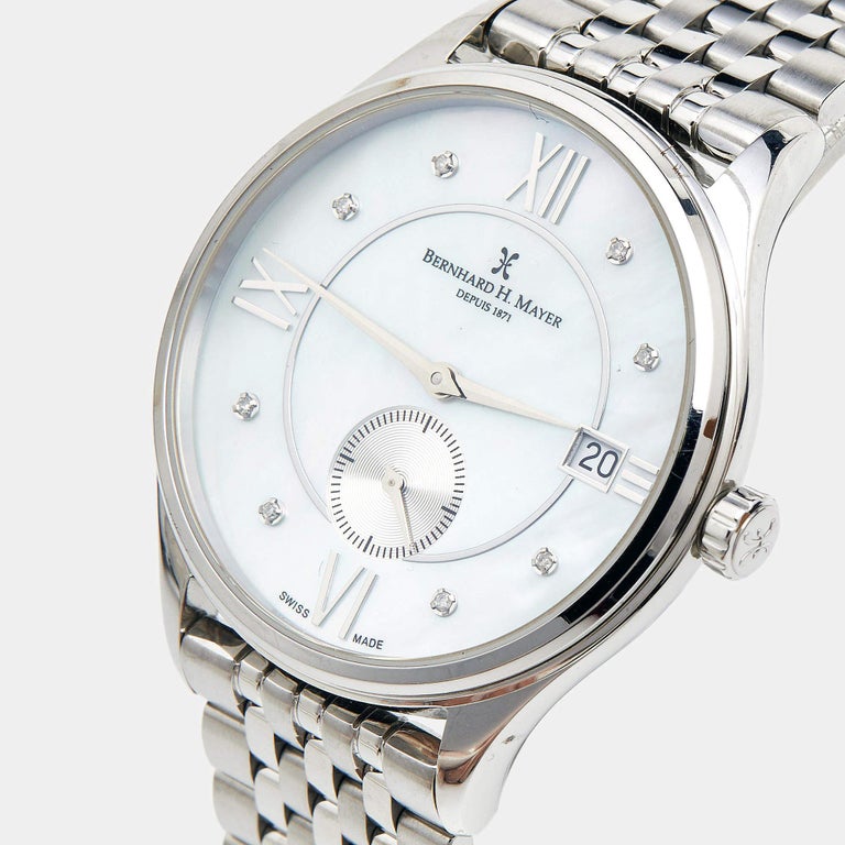 Bernhard H. Mayer Stainless Steel Diamond Muses Women's Wristwatch 36 ...