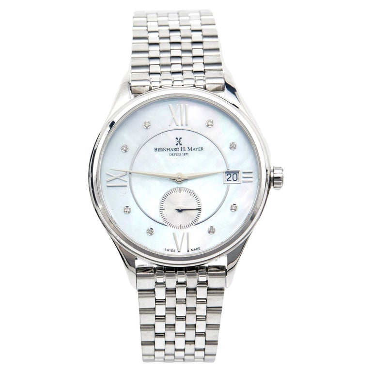 Bernhard H. Mayer Stainless Steel Diamond Muses Women's Wristwatch 36 ...