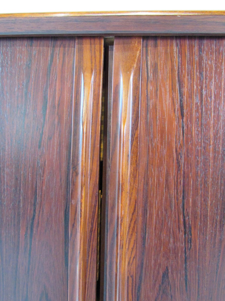 Bernhard Pederson and Son Tambour Front Rosewood Gentlemans Chest For ...