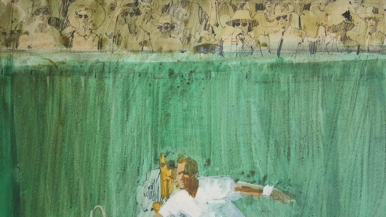 Bernie Fuchs - Tennis Illustration at 1stDibs | bernie fuchs art, jack ...