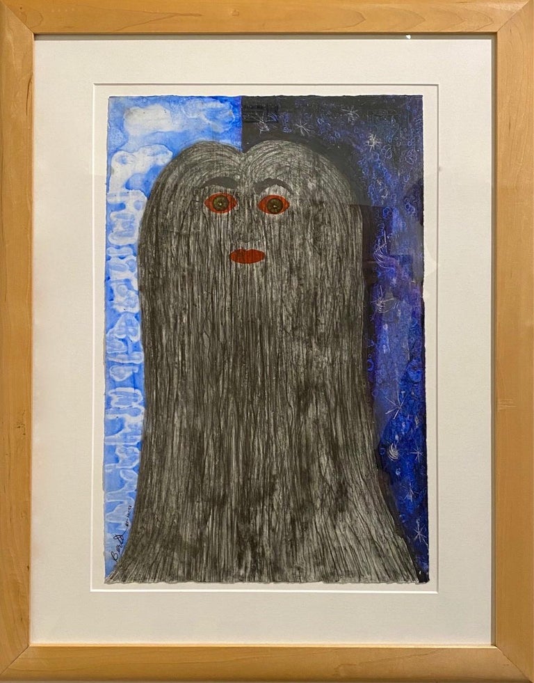 Bert L. Long, Jr. - "A Good Witch, " Acrylic and Charcoal Mixed Media ...