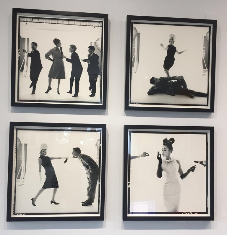 Bert Stern - Triplets Edward, Dennis, Michael Magid Dancing with Model ...