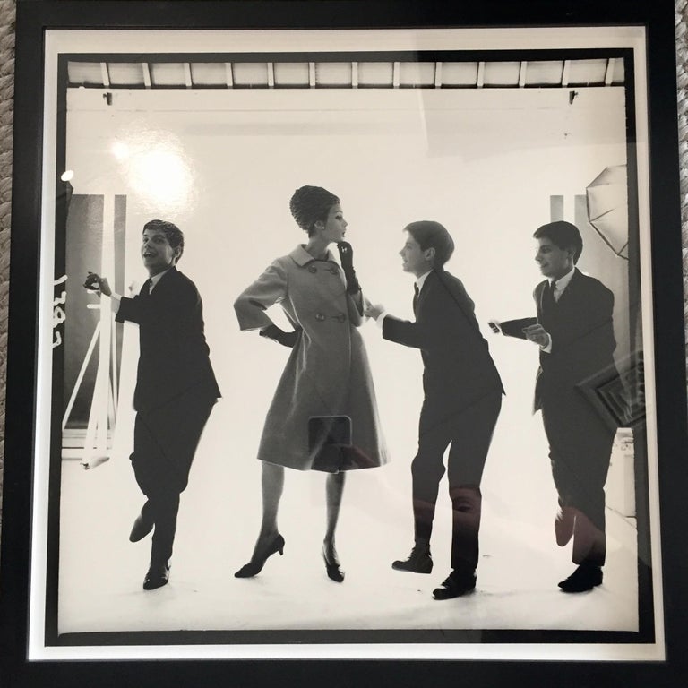 Bert Stern - Triplets Edward, Dennis, Michael Magid Dancing with Model ...