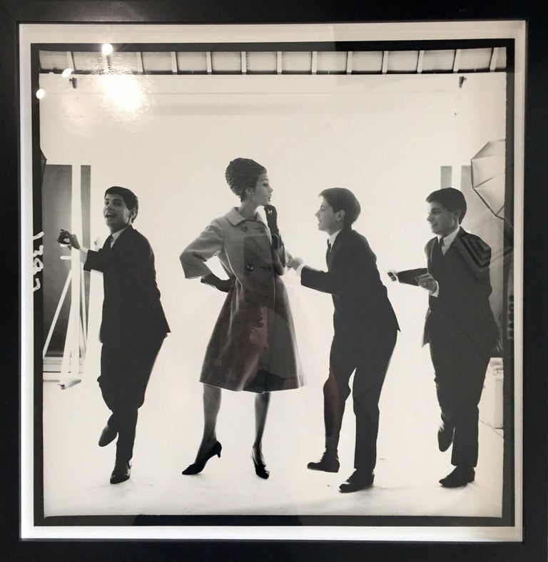 Bert Stern - Triplets Edward, Dennis, Michael Magid Dancing with Model ...