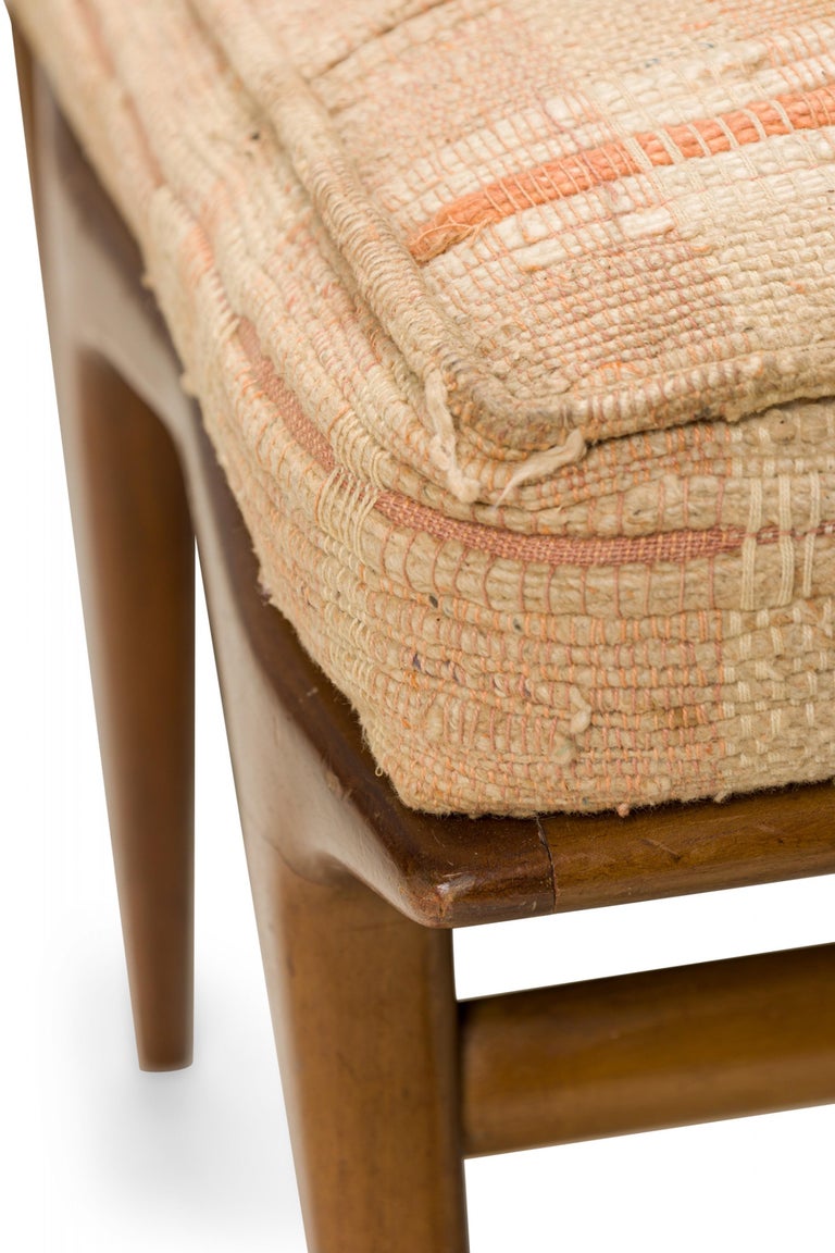Bertha Schaefer for Singer and Sons Beige Plaid and Walnut Lounge Chair ...