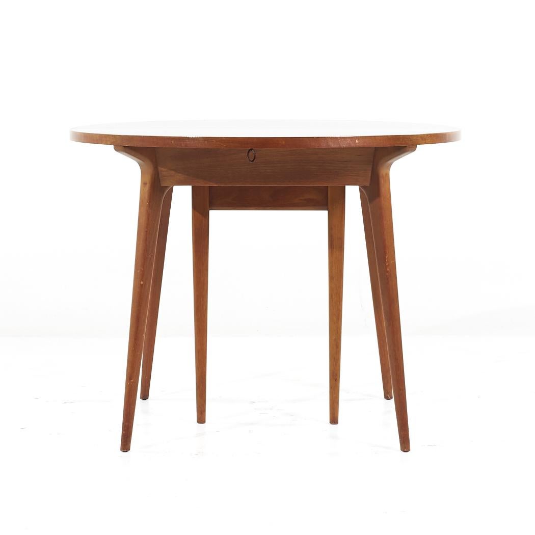 Bertha Schaefer Singer and Sons Mid Century Walnut Dining Table with 4 ...
