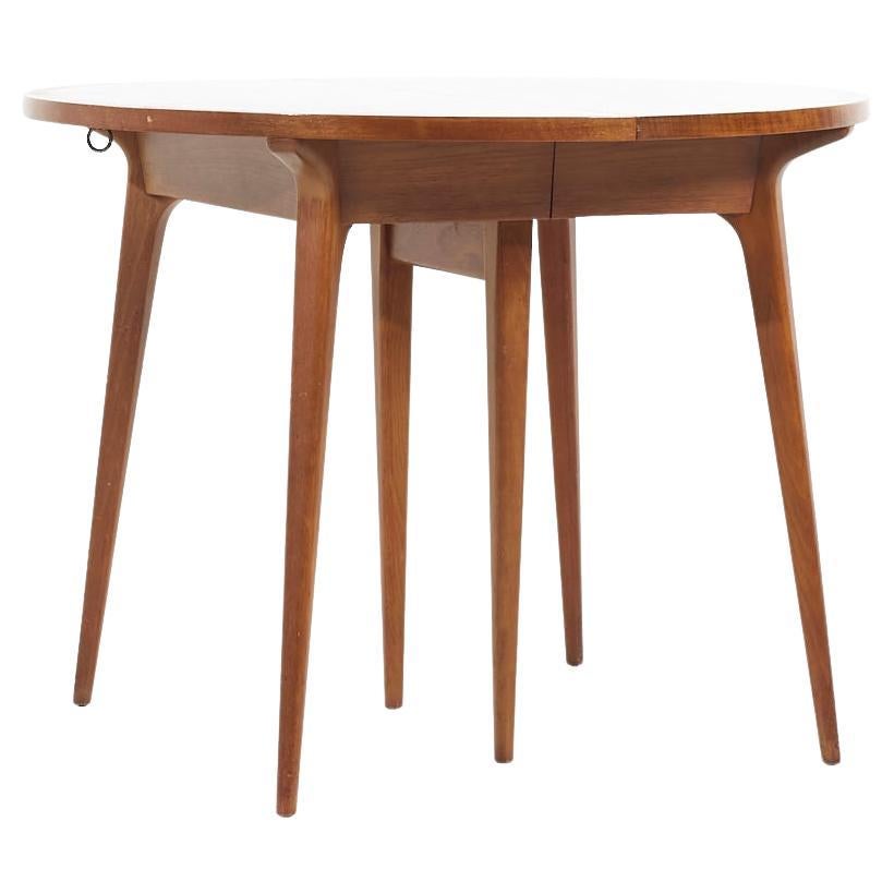 Bertha Schaefer Singer and Sons Mid Century Walnut Dining Table with 4 ...